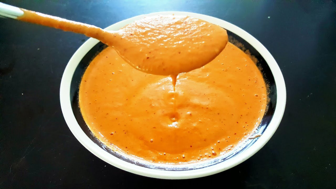 Ingredientes para salsa de naranja con chile dulce